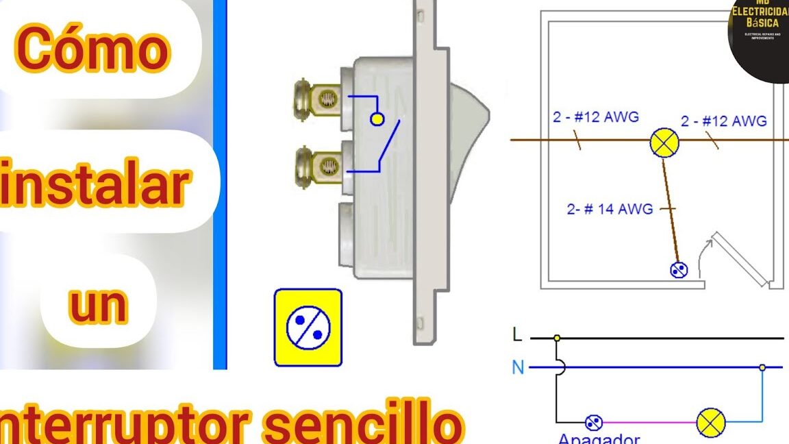 ️ Cómo conectar un interruptor sencillo a un foco ️ Iborra